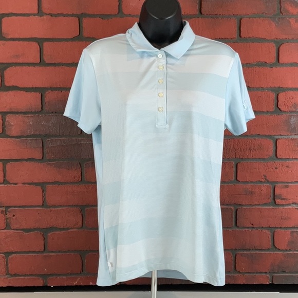Puma | Tops | Puma Womans Medium Light Blue Golf Polo Sporty Preppy ...